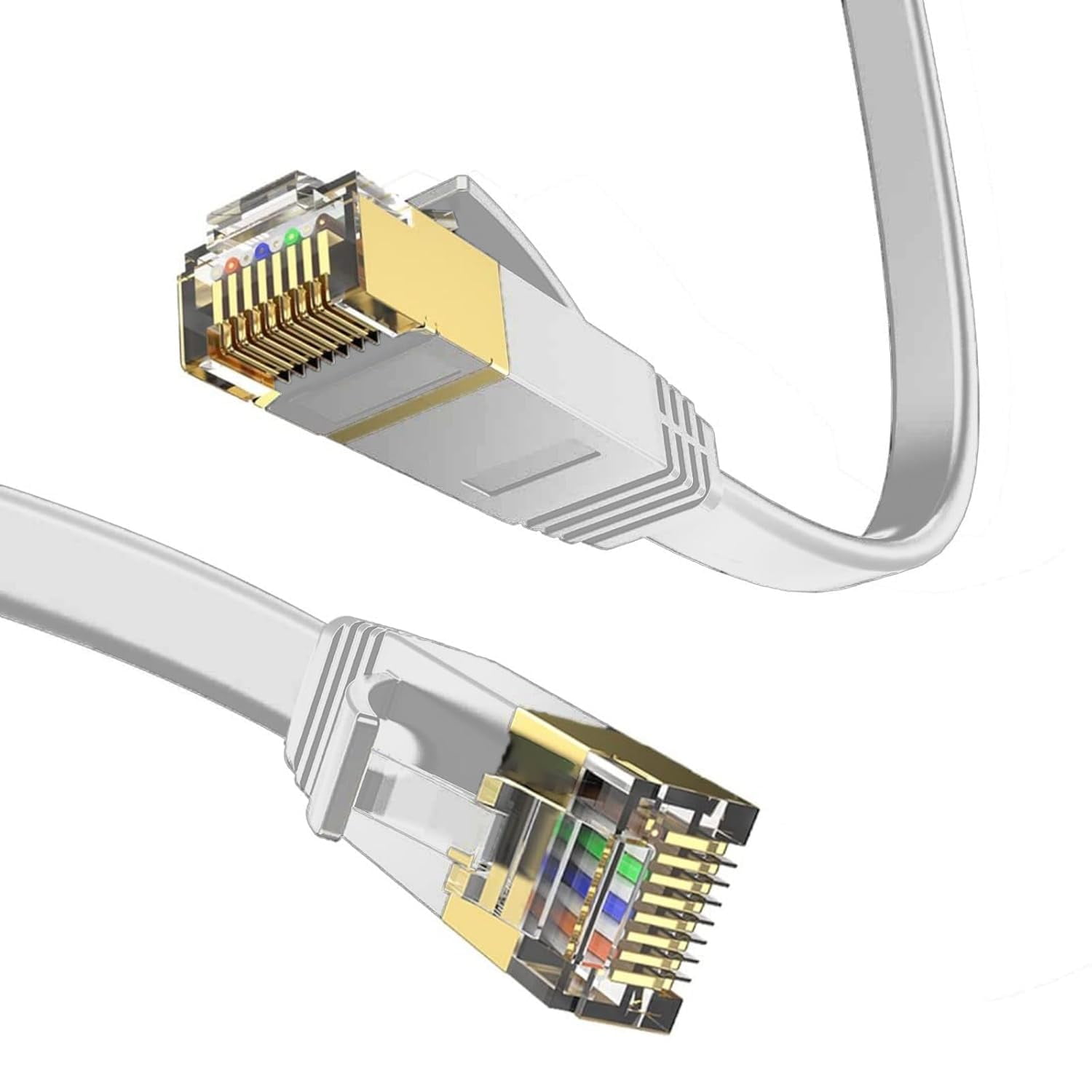 JUNCHI-Cat 6 Ethernet Cable 20 ft High Speed RJ45 Internet Cable for ...