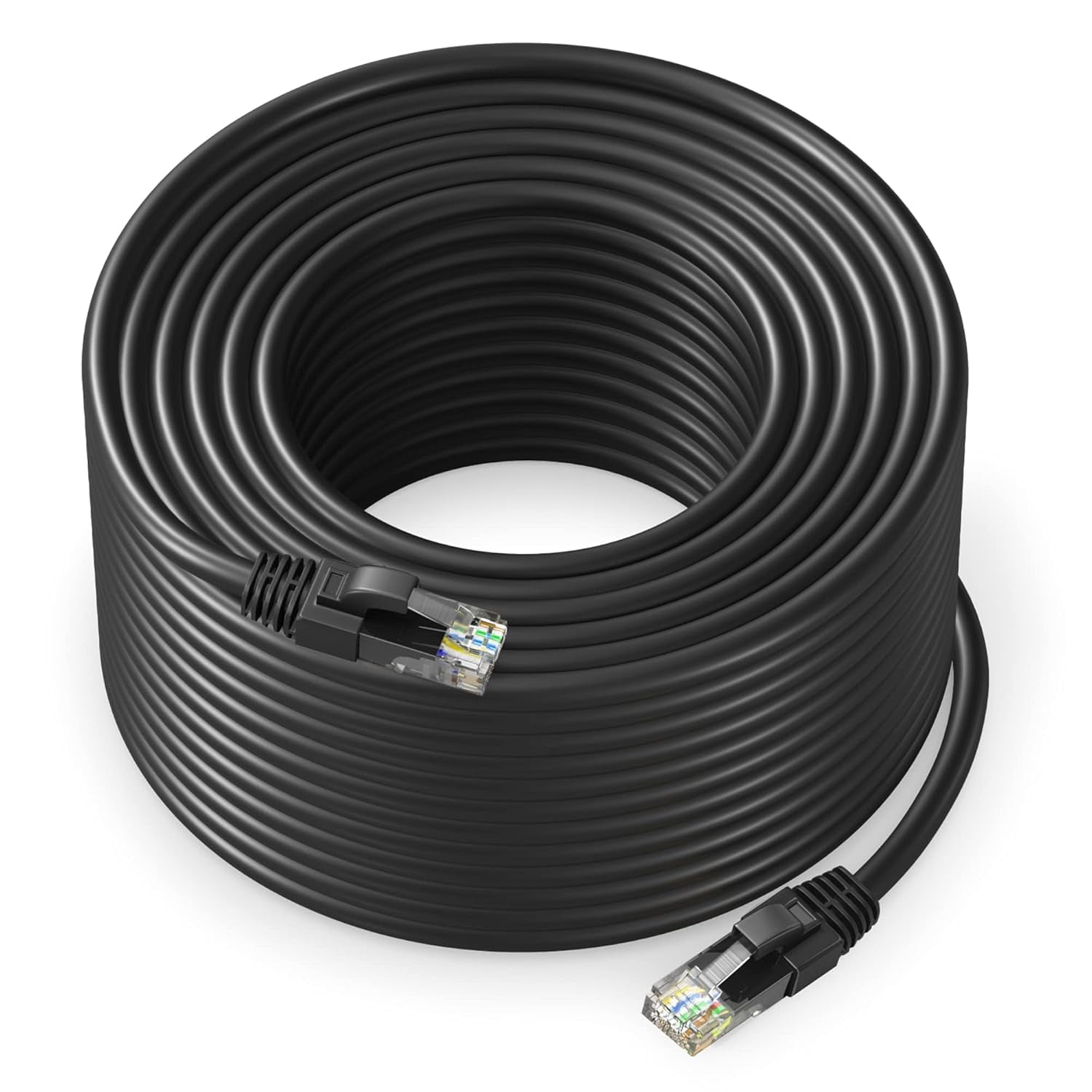 JUNCHI-Cat 6 Ethernet Cable - 250 ft High-Speed LAN, Internet, Patch, and Network Cable - UTP ...
