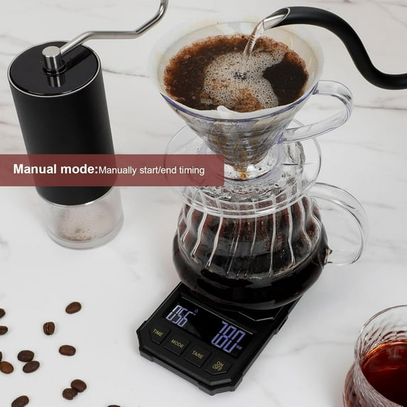 JUNCHI-Coffee Espresso Scale with Timer, Digital, Automatic, Mini ...