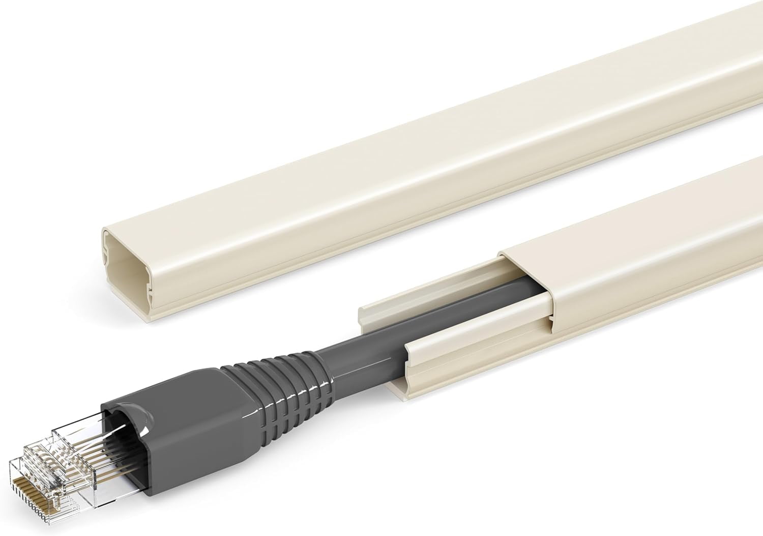 JUNCHI-Cord Hider for One Wire, 102in Cable Hider Concealer, Paintable ...
