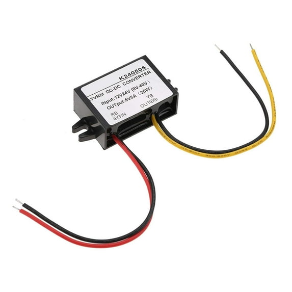 JUNCHI-DC Converter, Step-Down Converter, 12V/24V to 5V 5A DC-DC Buck ...