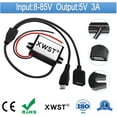 JUNCHI-DC DC 8-85V to 5V USB Converter 12V 24V 36V 48V 60V 72V to 5V 3A ...