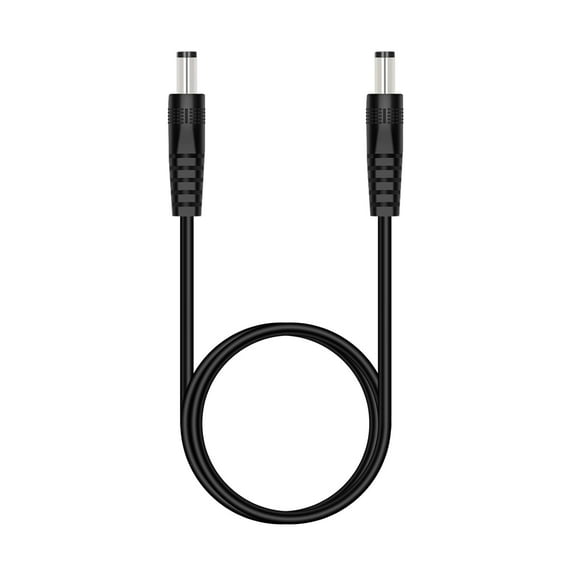 JUNCHI-DC Power Cable Male to Male, 3FT 5.5mm x 2.5mm DC Plug Jack ...