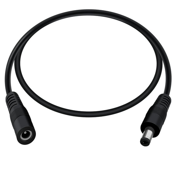 JUNCHI-DC Power Extension Cable 12V 24V DC 5.5 x 2.1mm Jack Plug ...