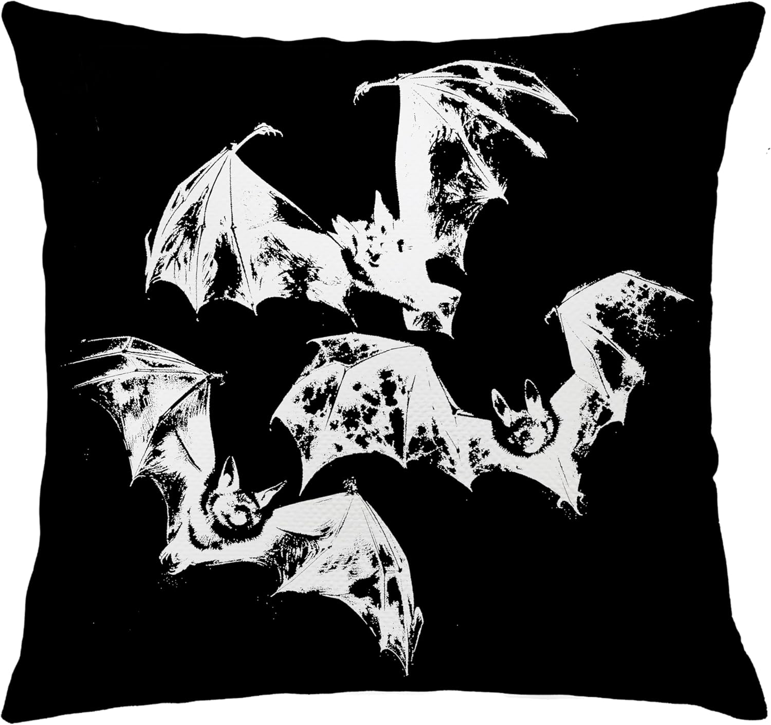 JUNCHI-Dark Aesthetic Gothic Bat Pillow Covers 18x18, Gothic Room Home ...