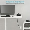 JUNCHI-Desk Power Strip with 18W USB C Fast Charge Port, Black 800J ...