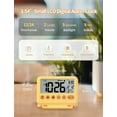 JUNCHI-Digital Travel Alarm Clock - 3.54 inch LCD Display, 9-Minute ...