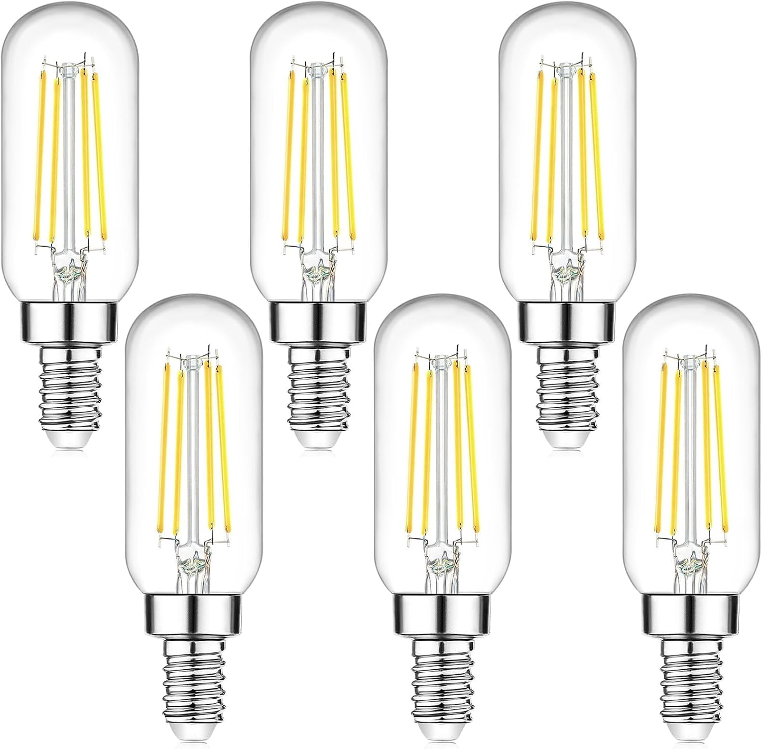 JUNCHI-Dimmable E12 Candelabra LED Bulbs 60W Equivalent 6W 600lm, T6 ...