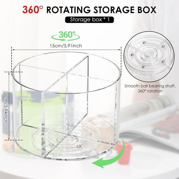 JUNCHI-Drink Packet Organizer, Round Rotating Turntable with 4 ...