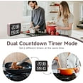 JUNCHI-Dual Kitchen Timer Digital \u2013 2-Channel Cooking Timer with ...