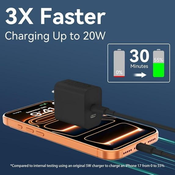 JUNCHI-Fast Charger for 15 16 17 Pro Max, 10FT Long USB C to C Charging ...