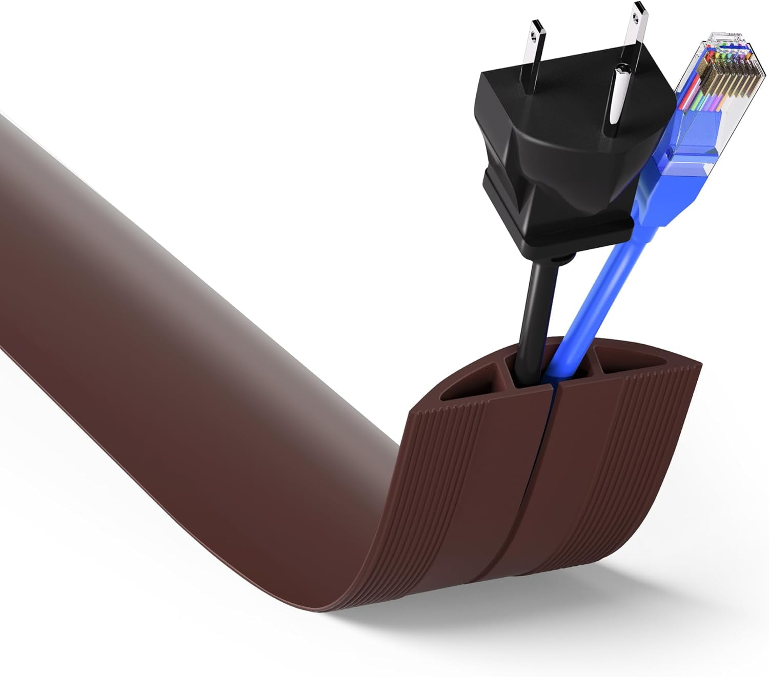 JUNCHI-Floor Cord Cover 10ft, Cord Hider Floor Hide Extension Cords ...