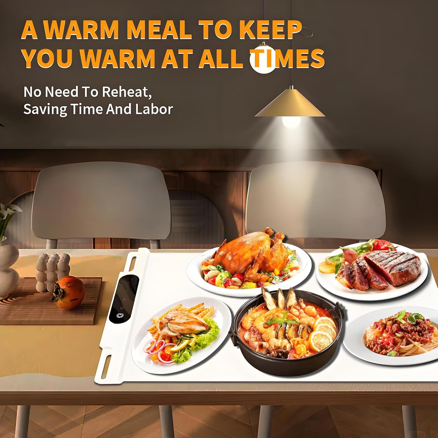 JUNCHI-Food Warming Mat,Fast Heating Silicone Electric Warming Tray ...