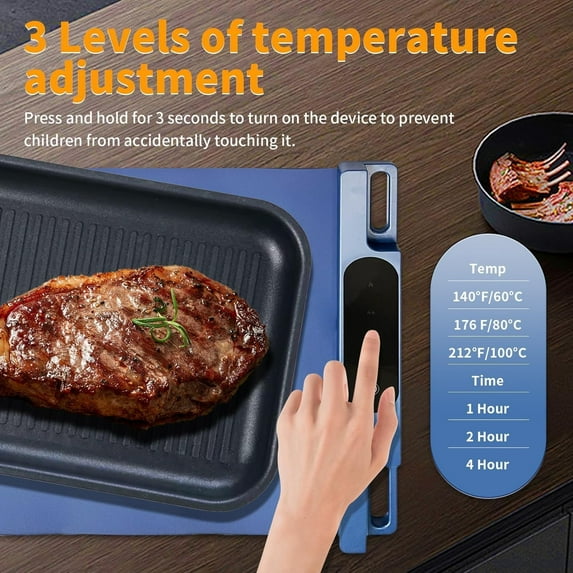 JUNCHI-Food Warming Mat,Fast Heating Silicone Electric Warming Tray ...