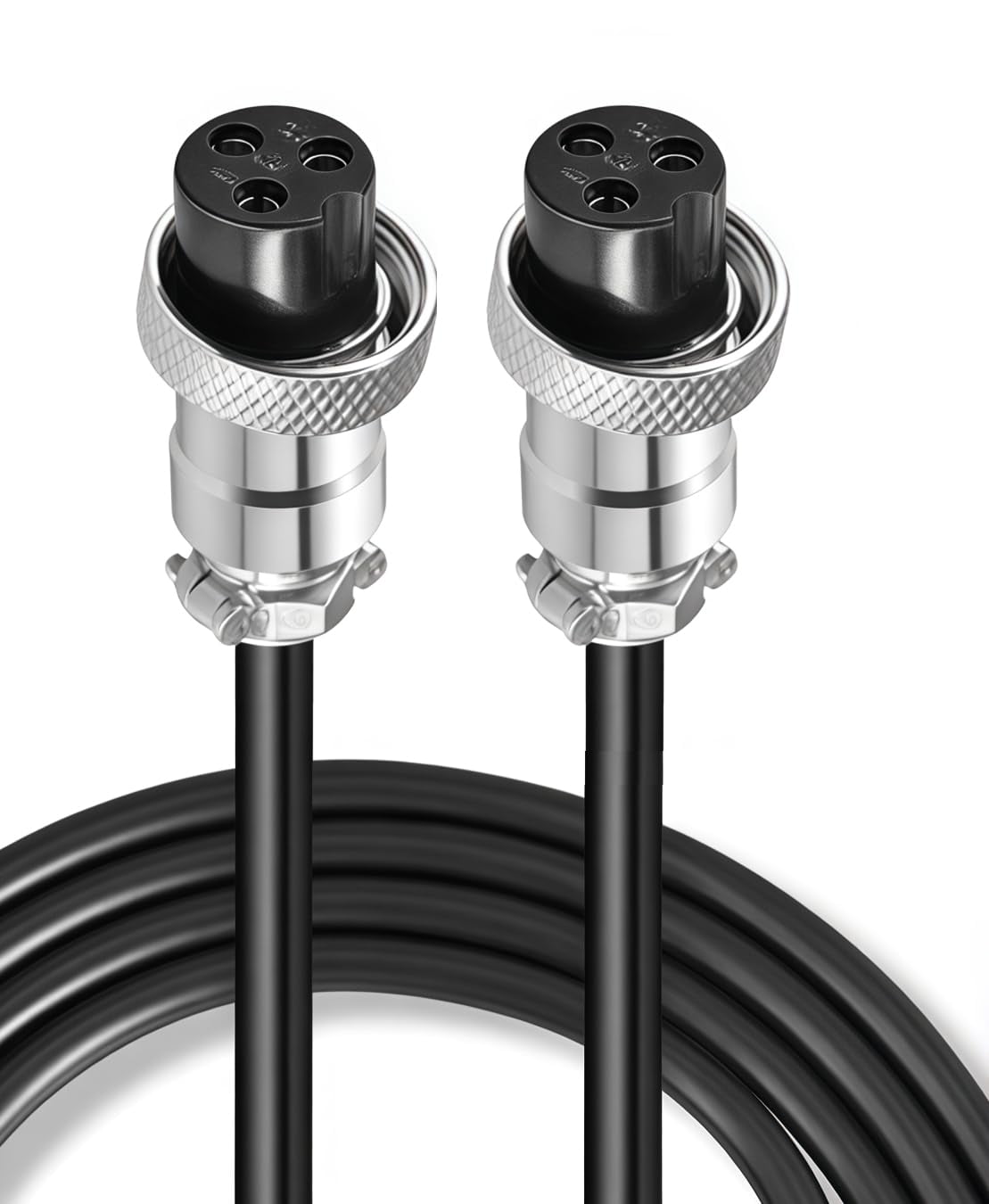 JUNCHI-GX16 3 Pin Aviation Connector Cable, 3.28FT Female to Female ...