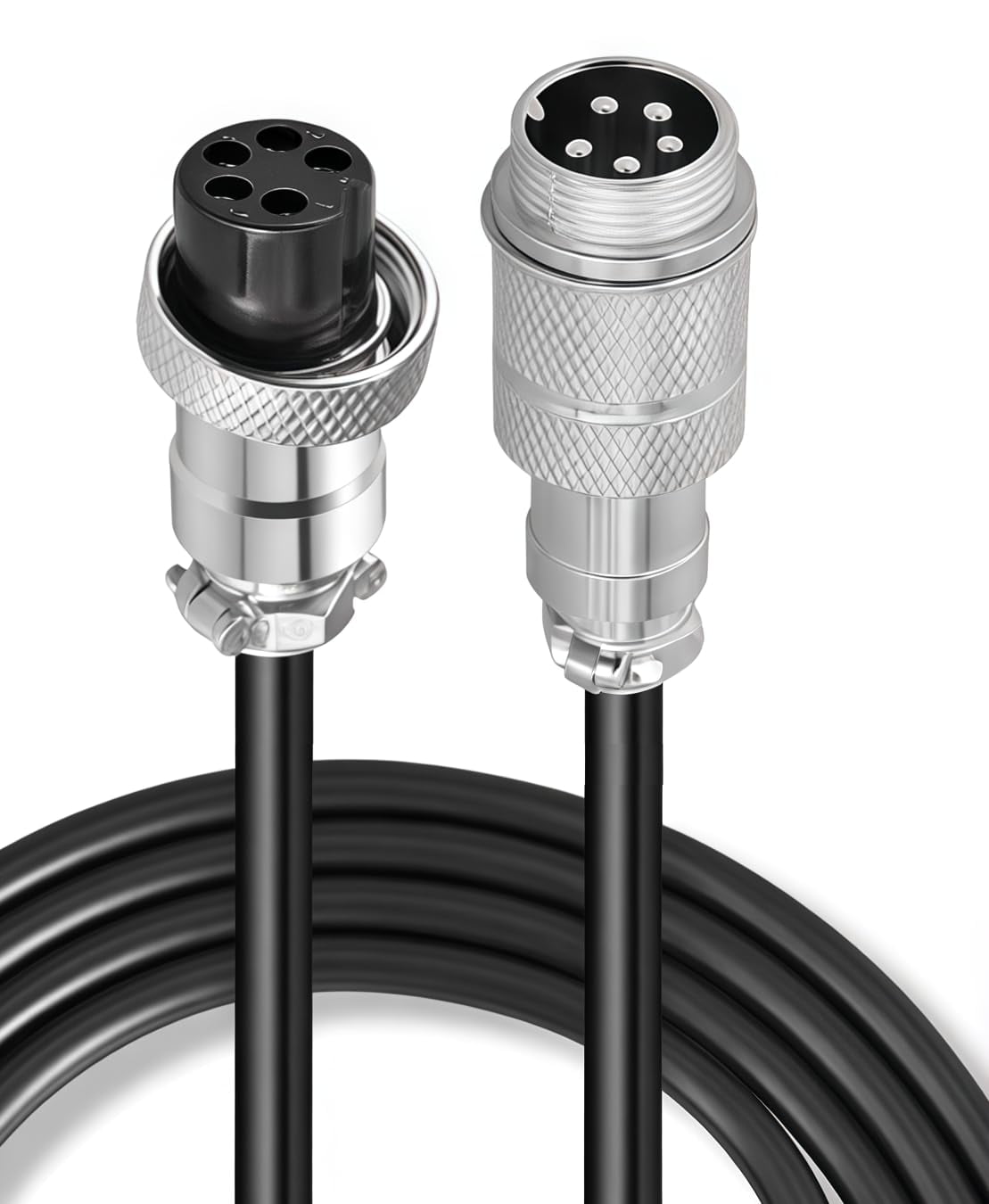 JUNCHI-GX16 5 Pin Aviation Connector Cable, 3.28FT Male to Female ...