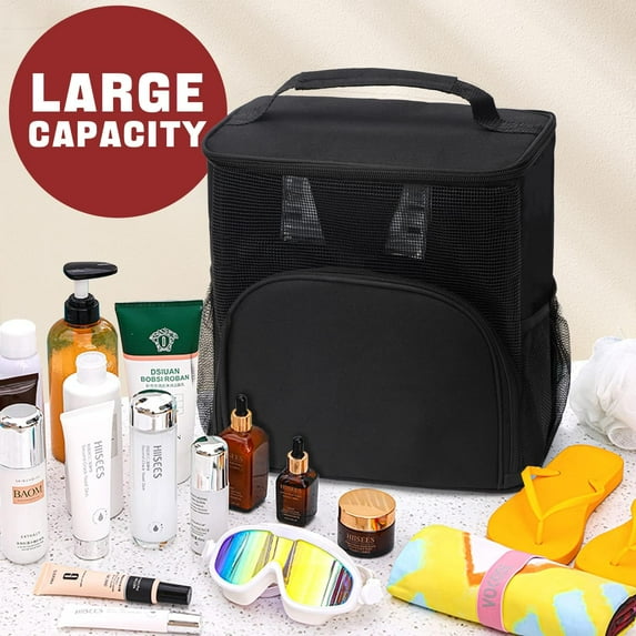 JUNCHI-Hanging Shower Bag, Shower Caddy Portable Larger Capacity with ...