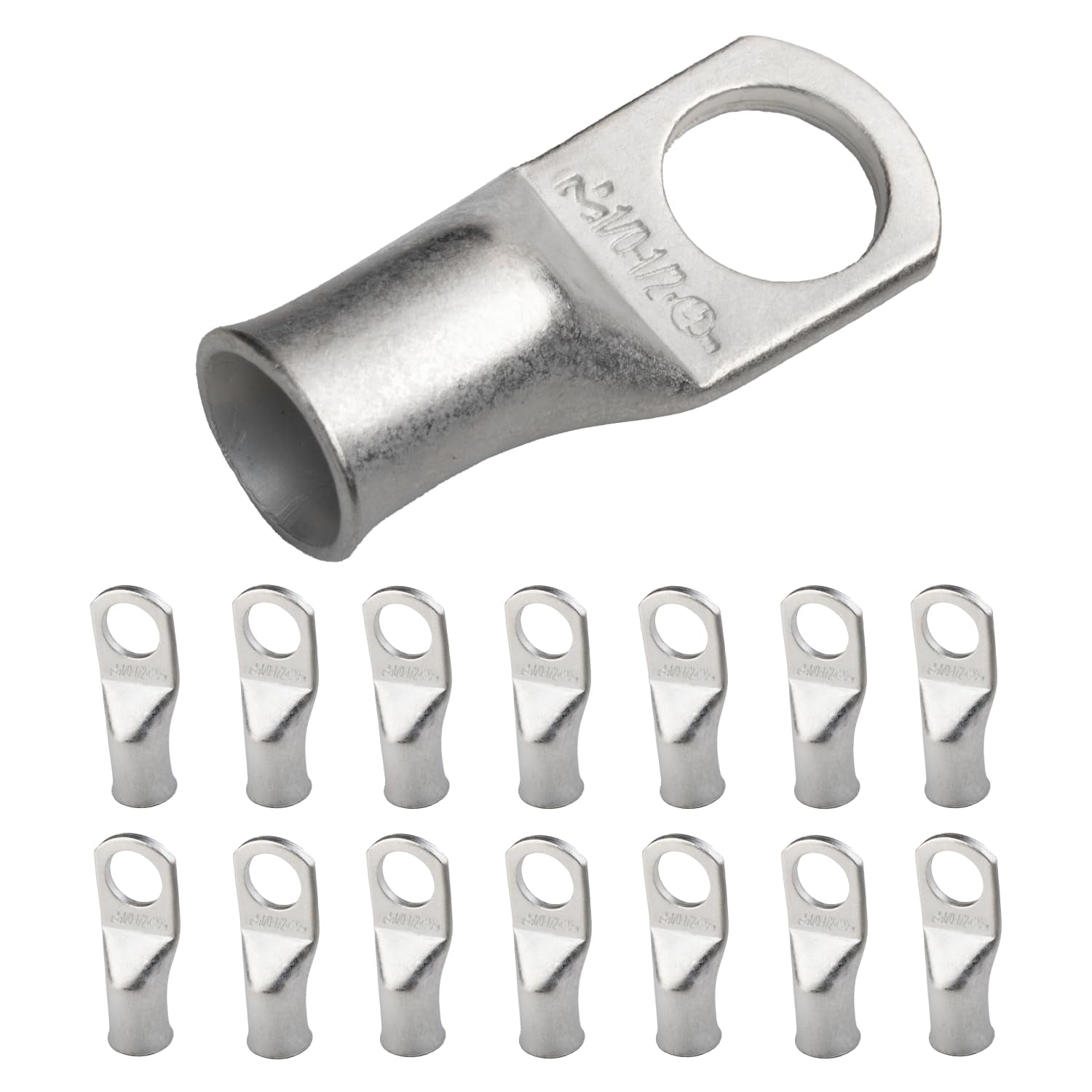 JUNCHI-Heavy Duty Tinned Copper Lugs, 1/0 Awg, 1/2 Inch Ring Terminal ...