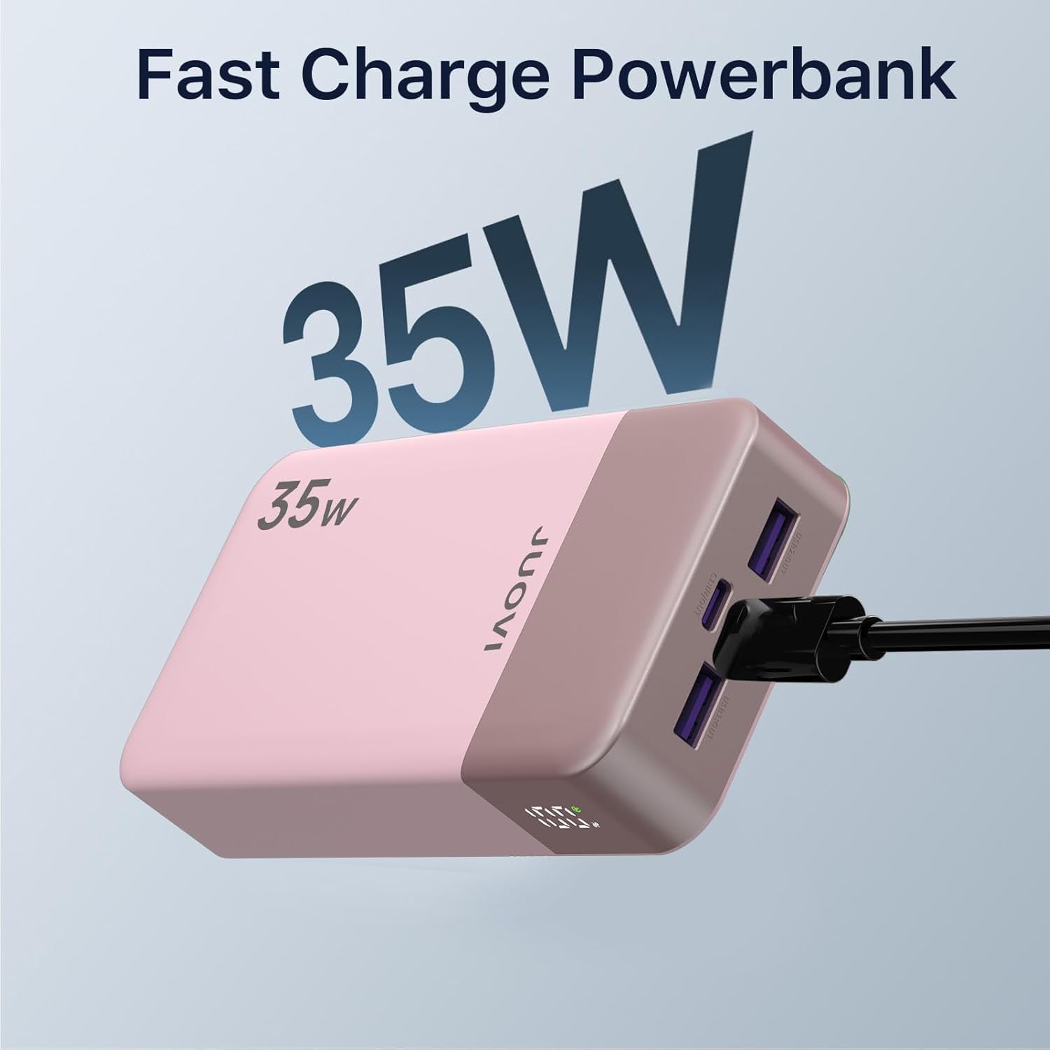 JUNCHI-J2651 Portable Charger, 35W 20000mAh USB C in & Out Power Bank ...