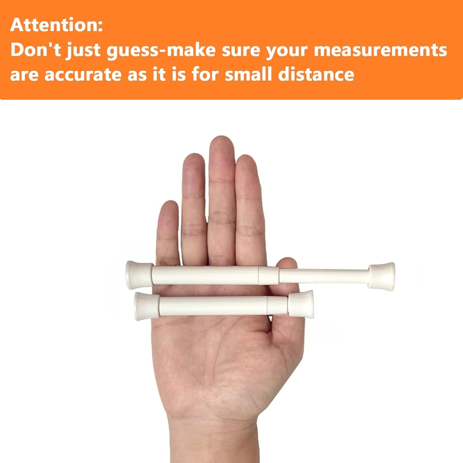 JUNCHI-KXLife 6 Pack Smallest Spring Tension Curtain Rod 5.25 to 7.5 ...