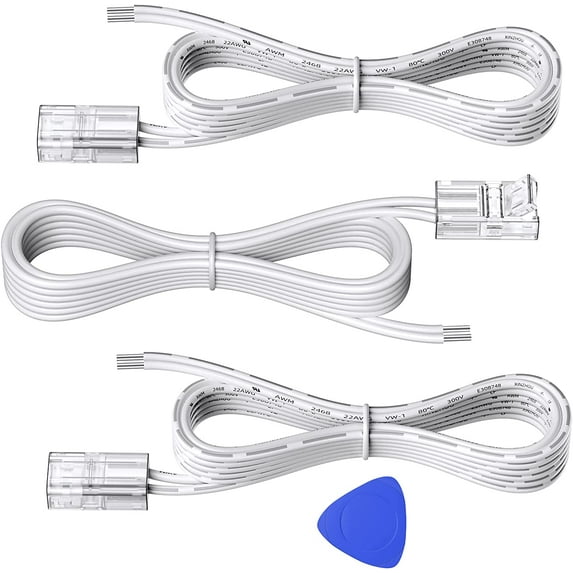 JUNCHI-LED Strip Light Connector, 3 Packs, Tape Light Extension ...