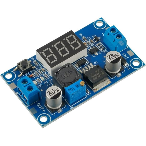 JUNCHI-LM2596 Buck Converter with Voltmeter Display Buck Module DC-DC 4 ...