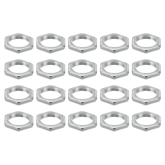 JUNCHI-M13x1.0 Steel Hex Nuts, 20 Pack Metric Thread Zinc Plated ...