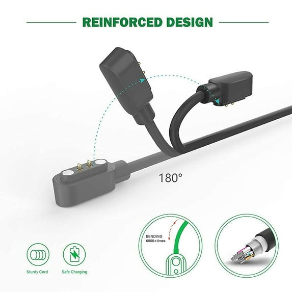 JUNCHI-Magnetic Charger Cable for 3Plus Vibe Plus/Vibe +/Vibe Lite/Vibe ...