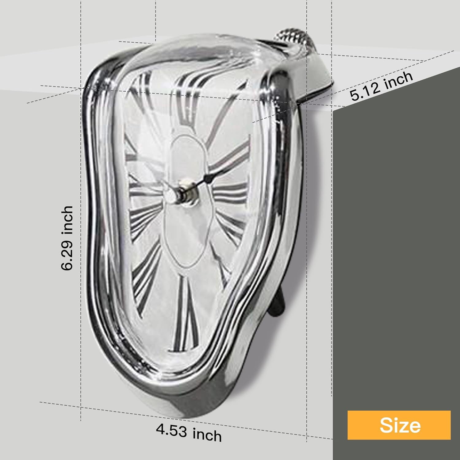 JUNCHI-Melting Clock Dali Melted Clock Gift Decor Art Inspired Wall ...