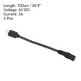 JUNCHI-Micro USB to DC 3.5x1.35mm Extension Cable, 4 Pack Male to ...