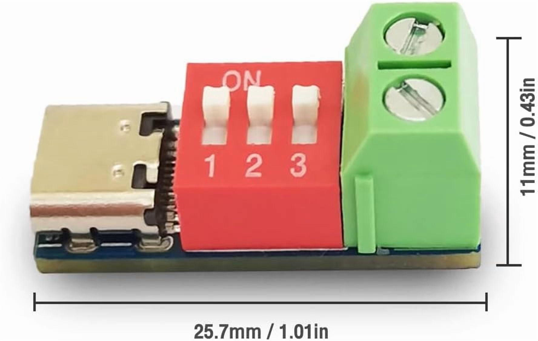 JUNCHI-Mini PD Sink PD3.0/2.0, BC1.2 DC-DC Buck Converter Adjustable ...