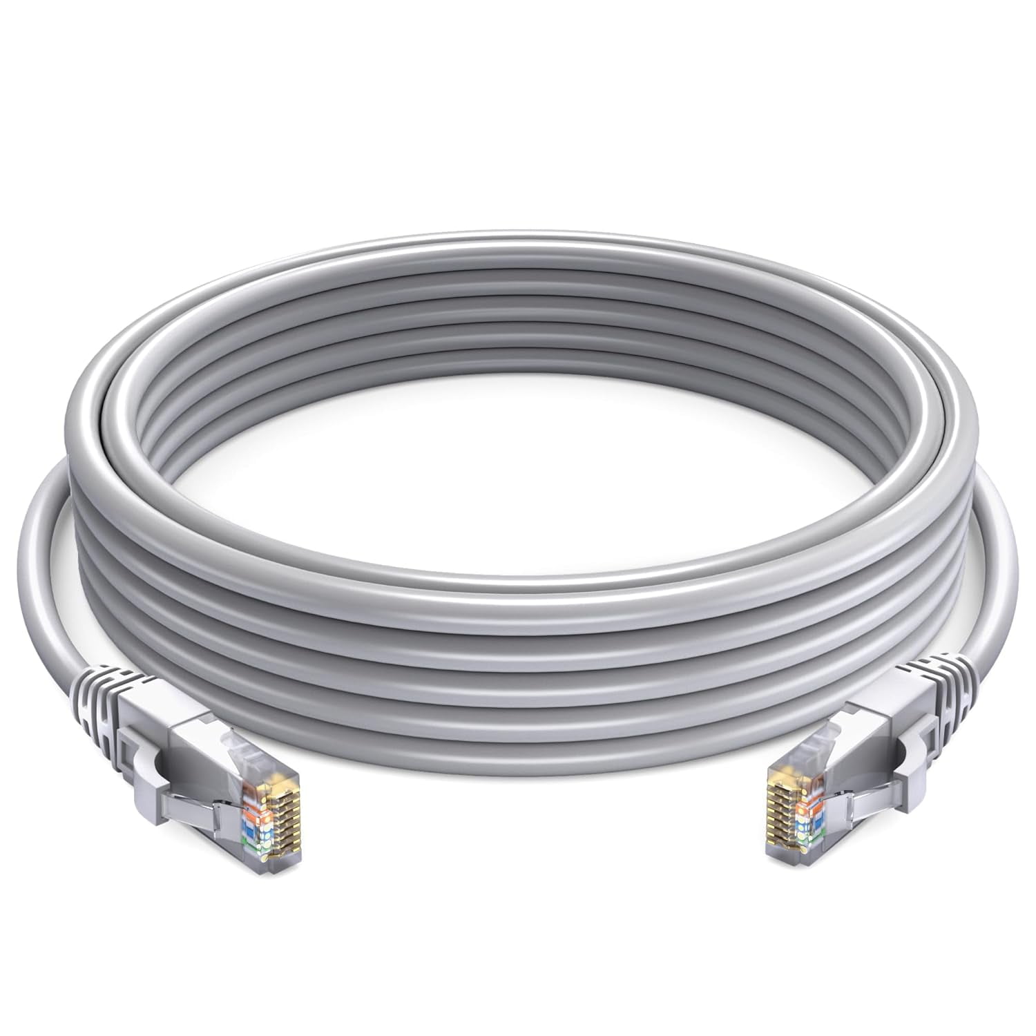 JUNCHI-Outdoor Ethernet Cable 10ft - CAT6 LAN Network Cable, Waterproof ...