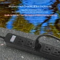 JUNCHI-Outdoor Power Strip Waterproof with 5 Outlets, Garden ...