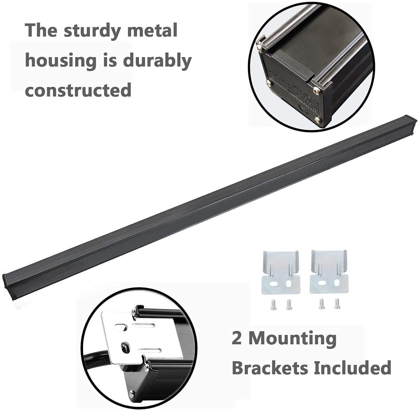 JUNCHI-Oviitech 16 Outlets Heavy Duty Metal Socket Power Strip,15-Foot ...
