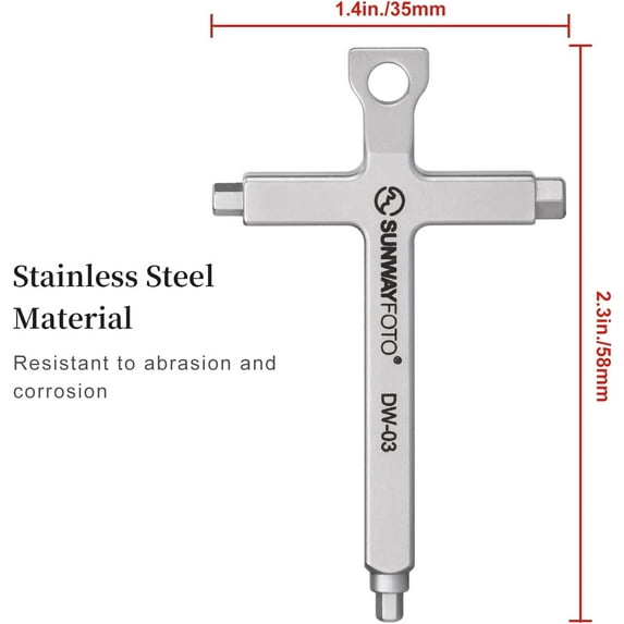 JUNCHI-Photography EDC Multi-Tool Hex Key Allen Wrench 4-in-1(2.5mm ...
