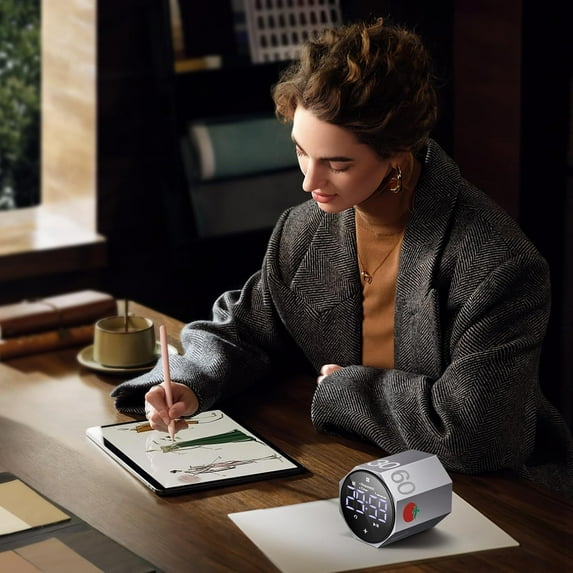 JUNCHI-Pomodoro Timer-Aluminum Alloy Frosted Metal LED Large Screen ...