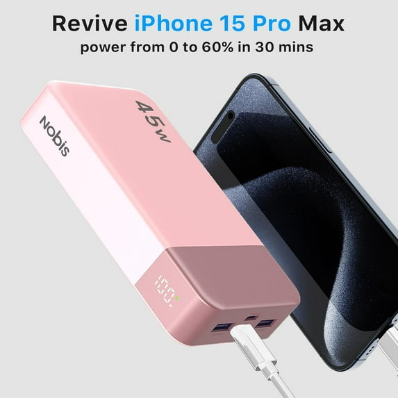 JUNCHI-Portable Charger, 20000mAh Power Bank, 45W Power Bank Fast ...