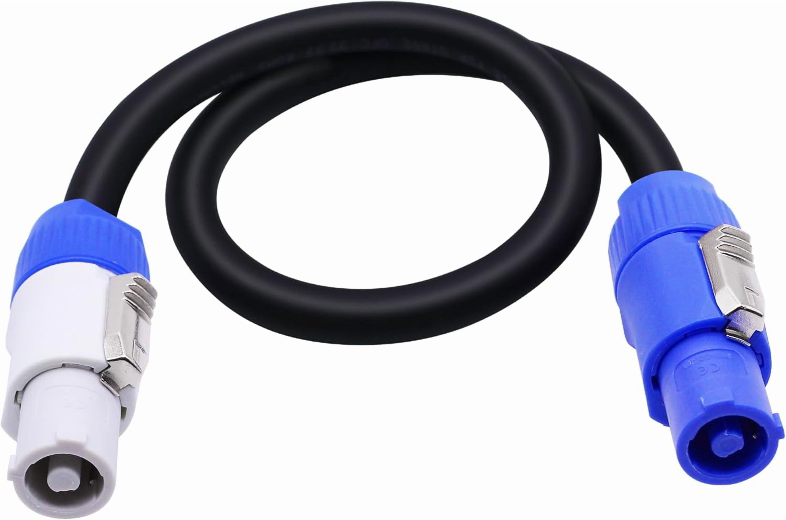 JUNCHI-PowerCon Cable AC 12 AWG Power Cable 19.6in 3 Pin Extension ...