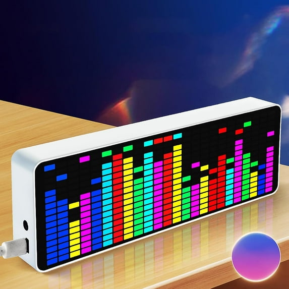 JUNCHI-RGB LED Music Spectrum Display, Voice Sensor Pickup Analyzer ...