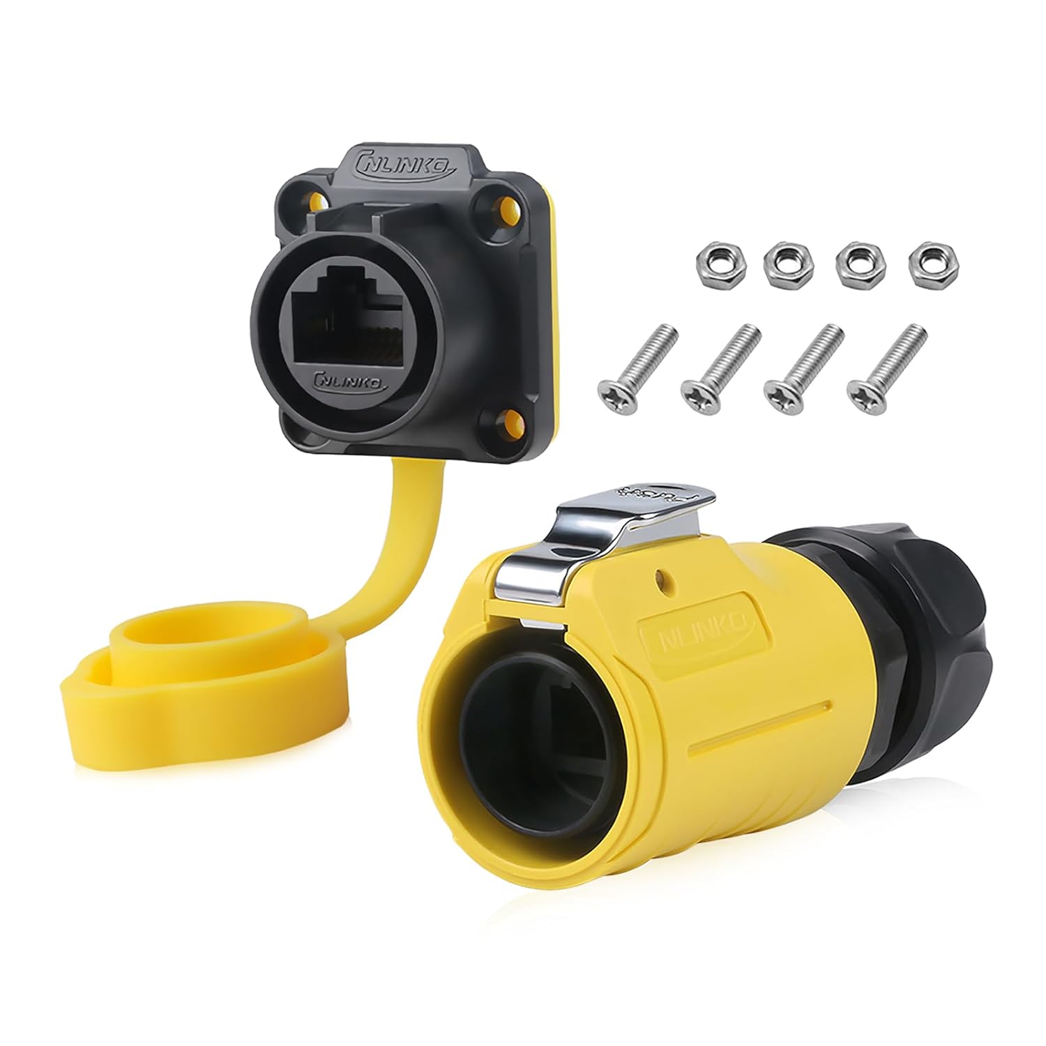 JUNCHI-RJ45 Waterproof Connector, Cat6 RJ45 Ethernet Industrial ...