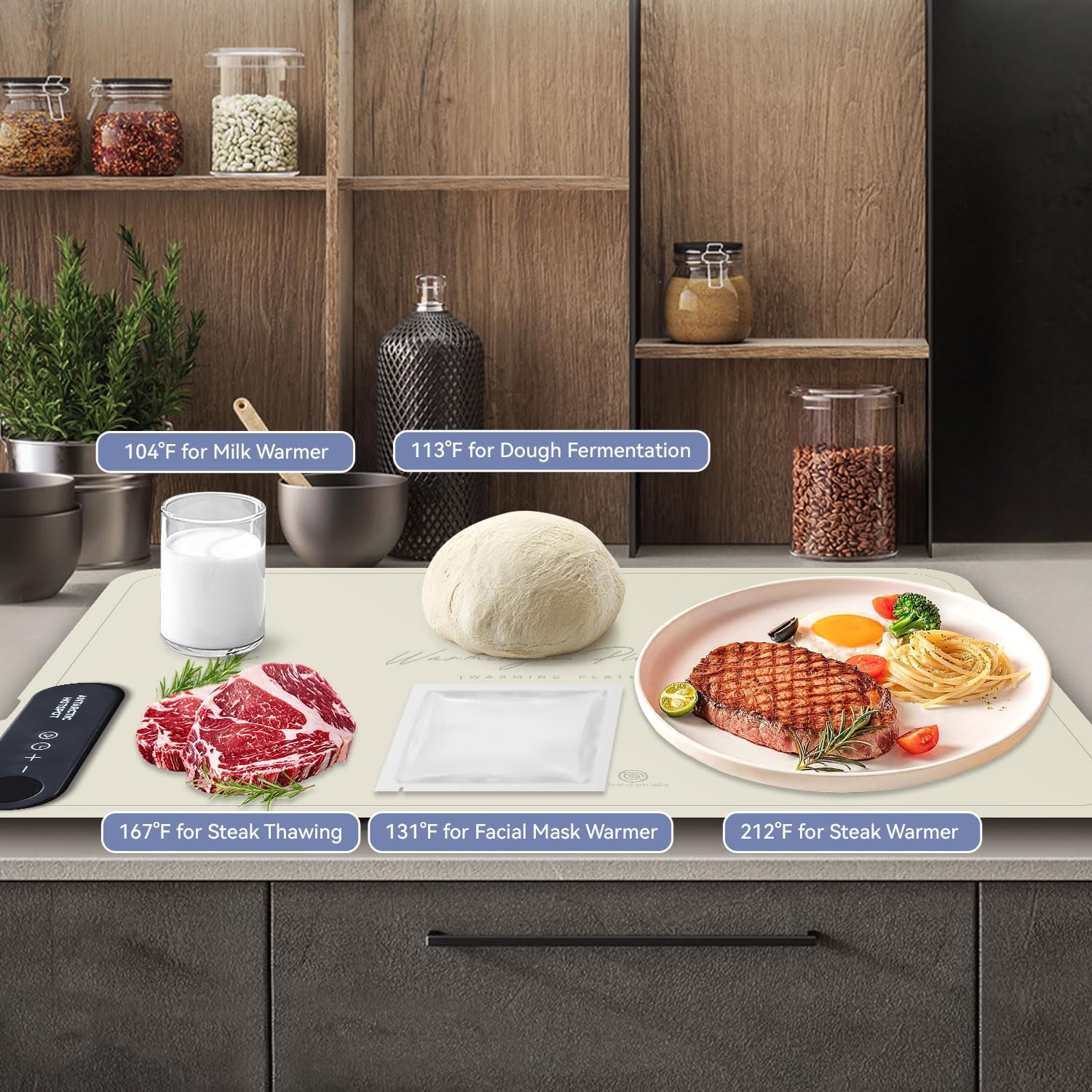 JUNCHI-Revolutionary Rollable Full Surface Heating Warming Mat for Food ...