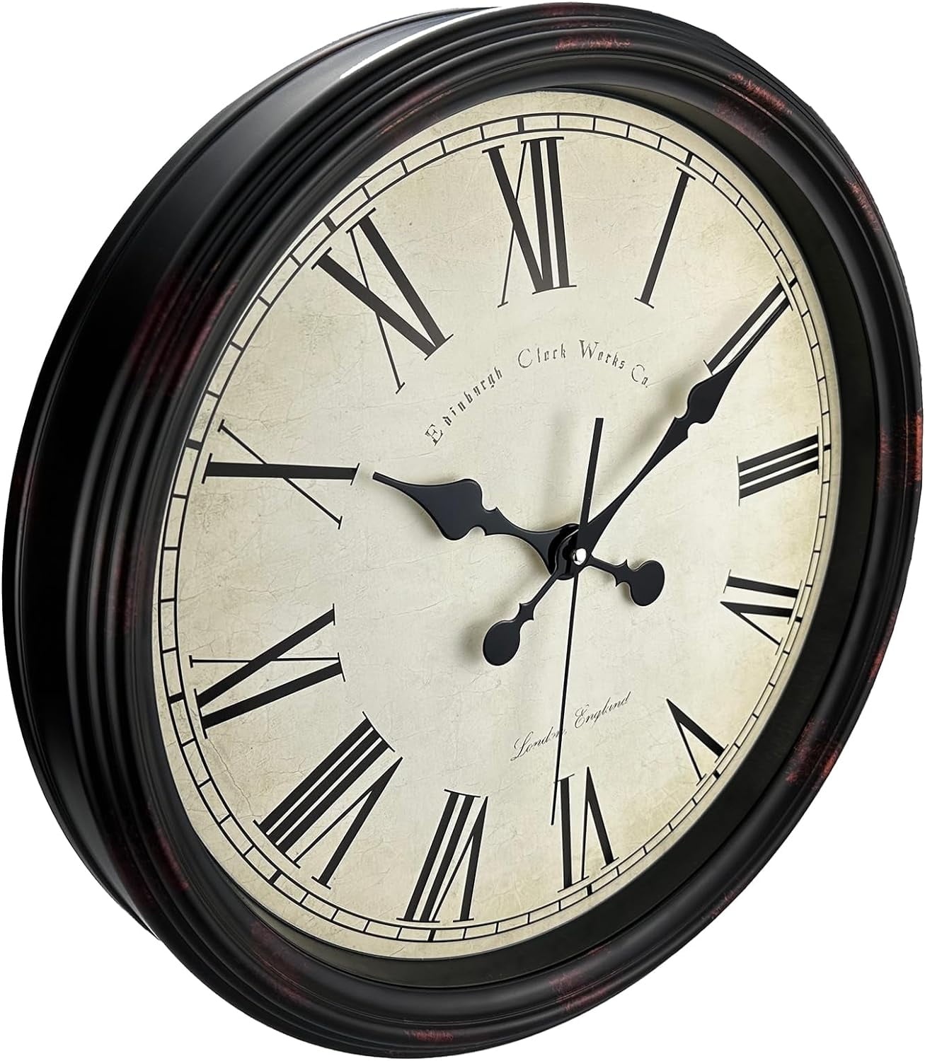 JUNCHI-Round Classic Wall Clock Silent Non Ticking 16 Inch Extra Large ...