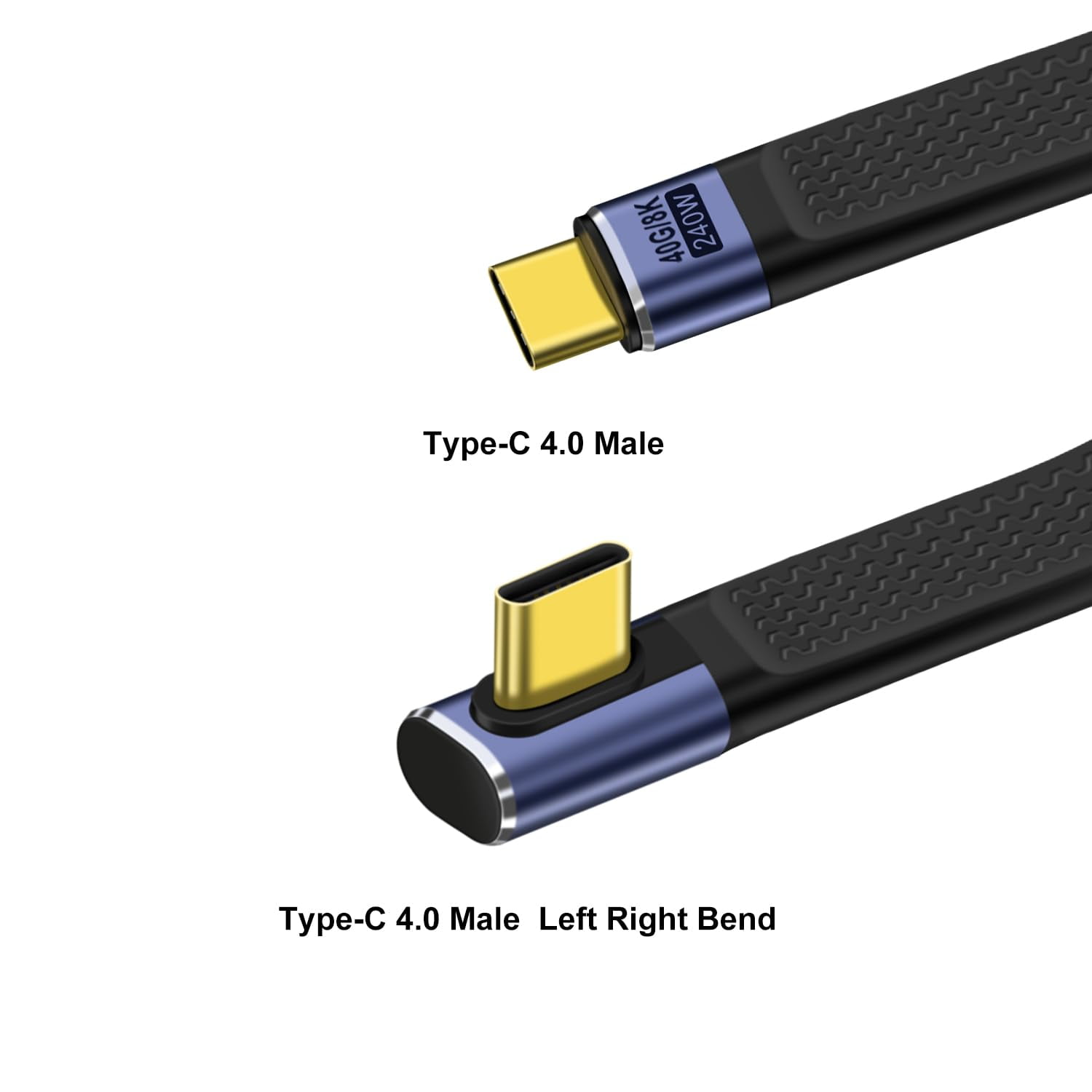 JUNCHI-Short USB C Cable 8K 60Hz USB 4.0 Cable Type C 240W Fast ...
