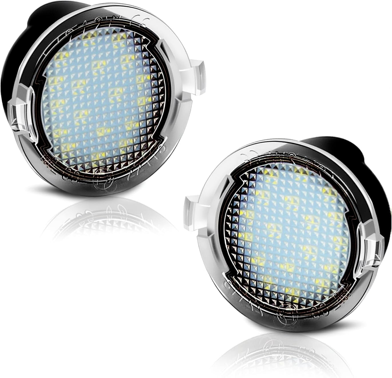JUNCHI-Side Mirror Puddle Lights Assembly Compatible with F150 Explorer ...