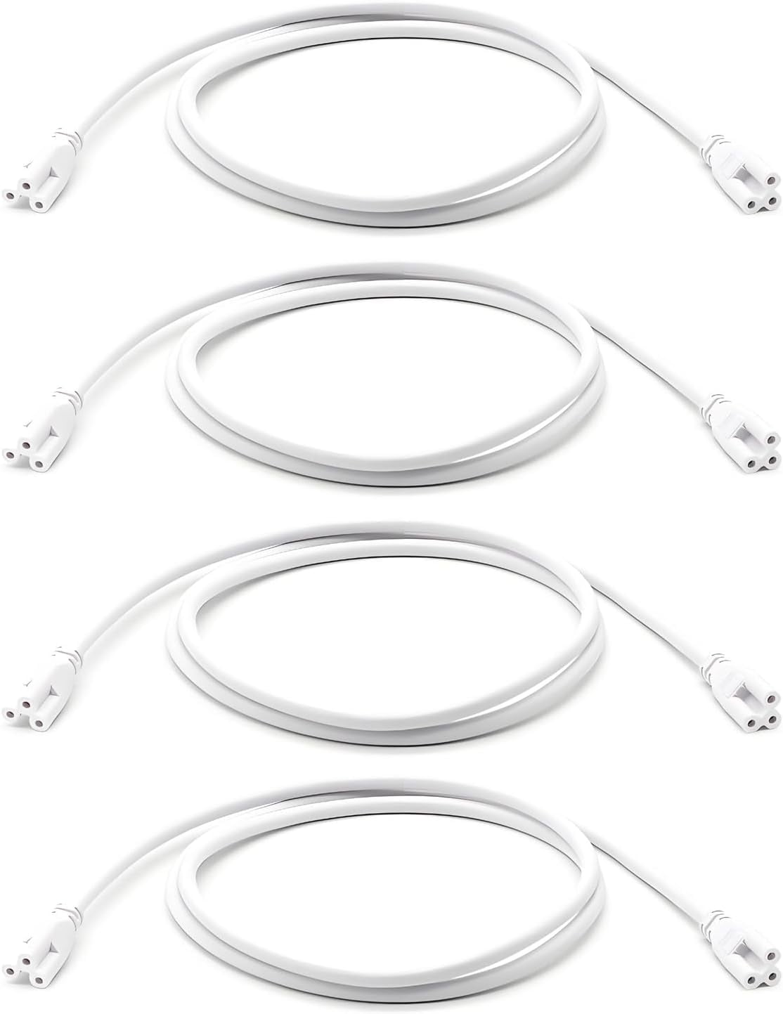 JUNCHI-T5 T8 Extension Cords, 4ft Connector Cord, 3-Prong Extended ...