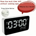 JUNCHI-Talking Alarm Clock and Countdown Timer, Hourly Chime for ...