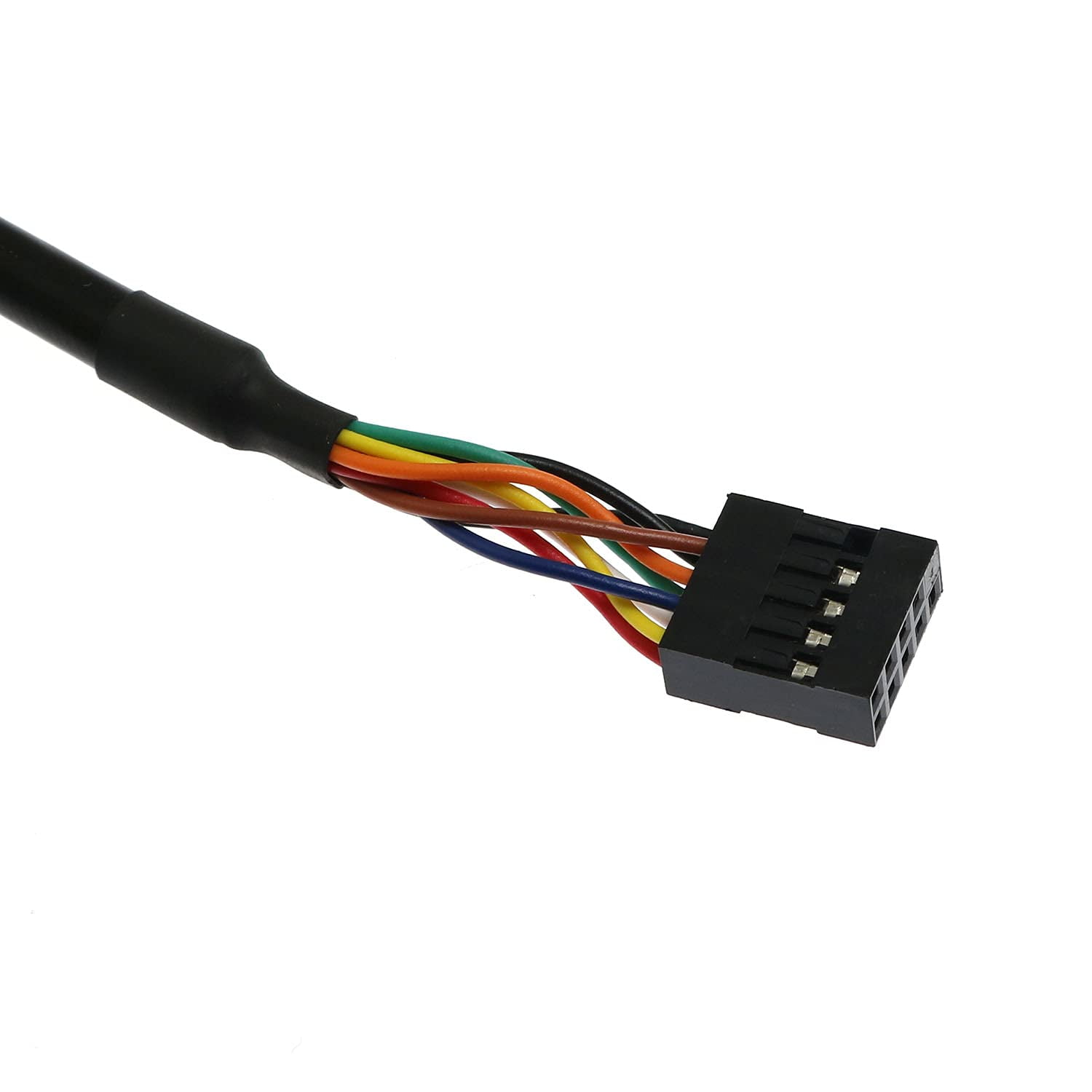 JUNCHI-USB 2.0 Internal Motherboard Header Cable USB 2.0 9pin Female to ...