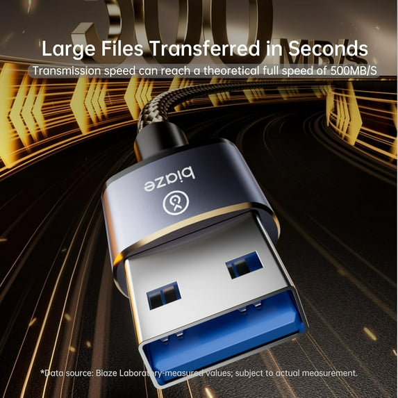 JUNCHI-USB 3.0 Male to Male Cable, 2M/6.6FT USB A to A Cord for Data ...