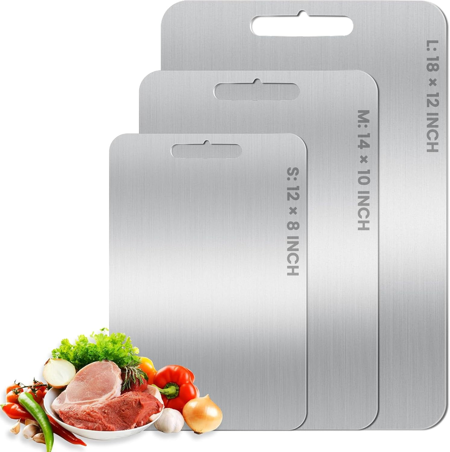 JUNCHI-Unbreakable Titanium Cutting Board, Pro Chef Editon & 0.01mm ...