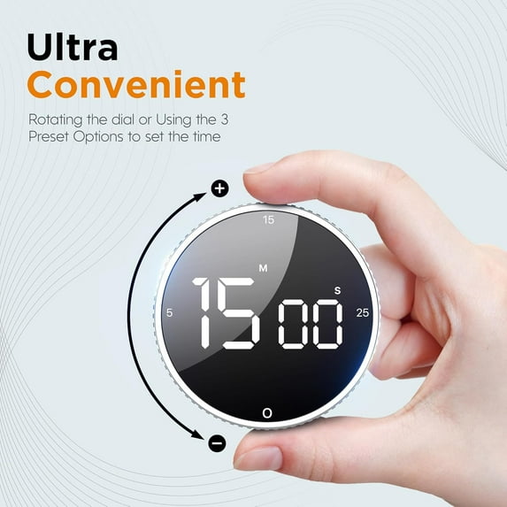 JUNCHI-Upgrade Digital Kitchen Timer - Magnetic Countdown Countup ...